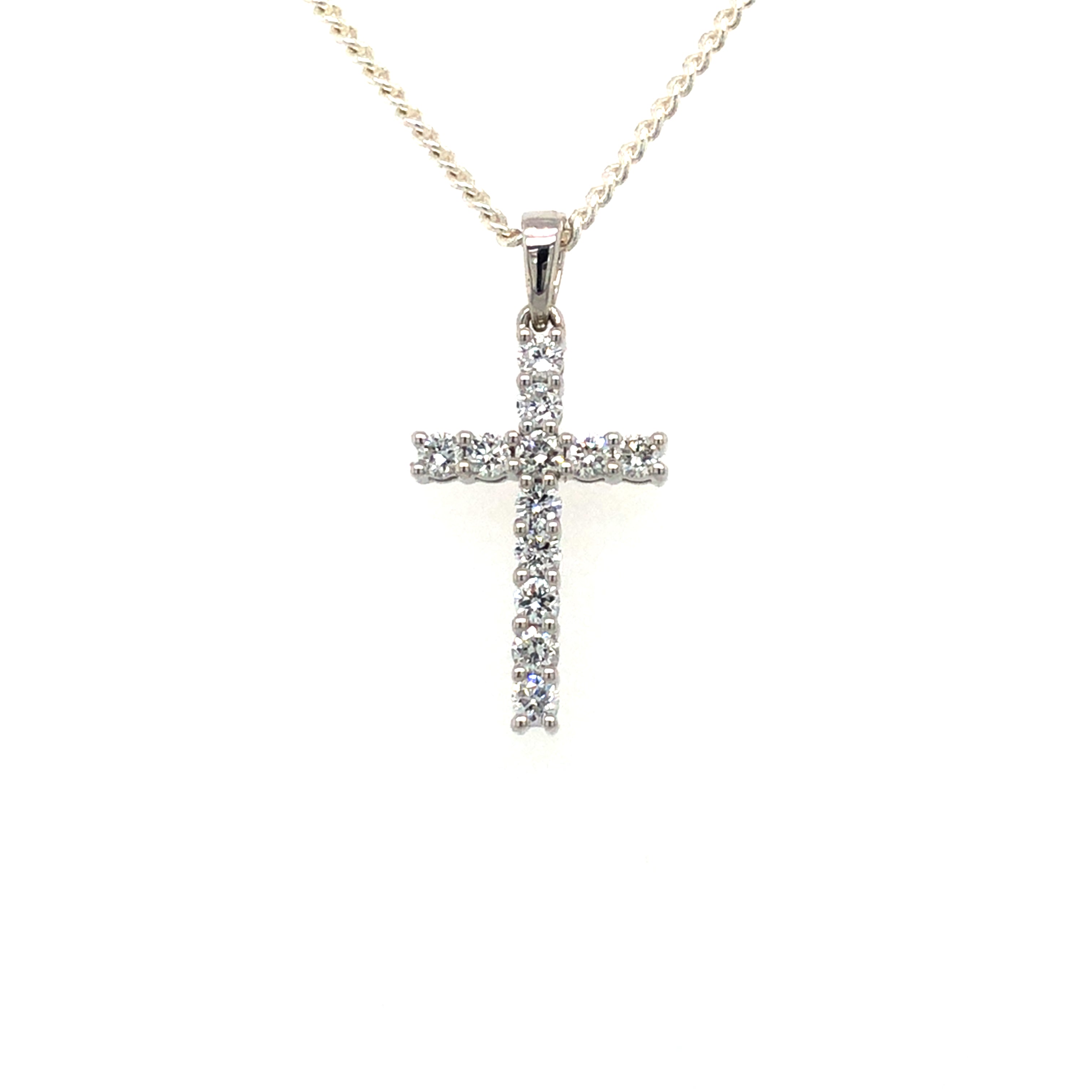 9K WG Lab Grown Diamond Cross Pendant – Annys Jewellers